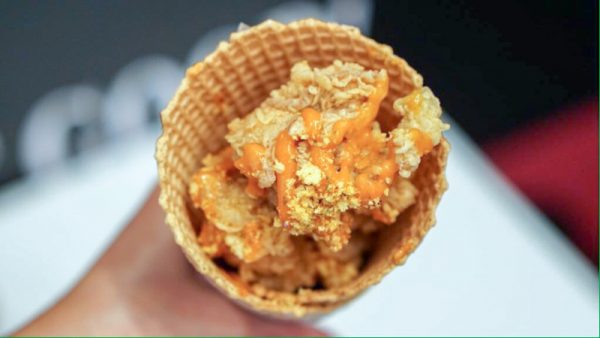 KFC Thailand Introduces Popcorn 'Chicken & Cone' Drizzled With Spicy Sauce