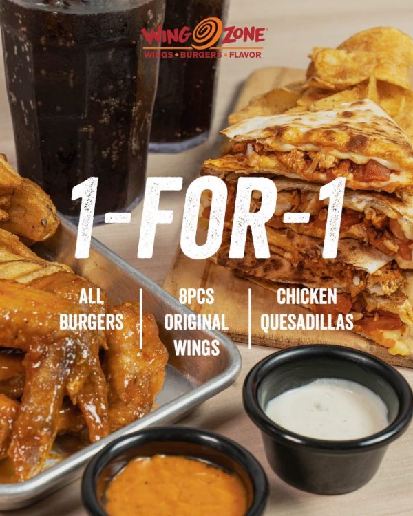 Wing Zone SG Offering 1-for-1 Chicken Wings, Burgers & Quesadillas Now ...