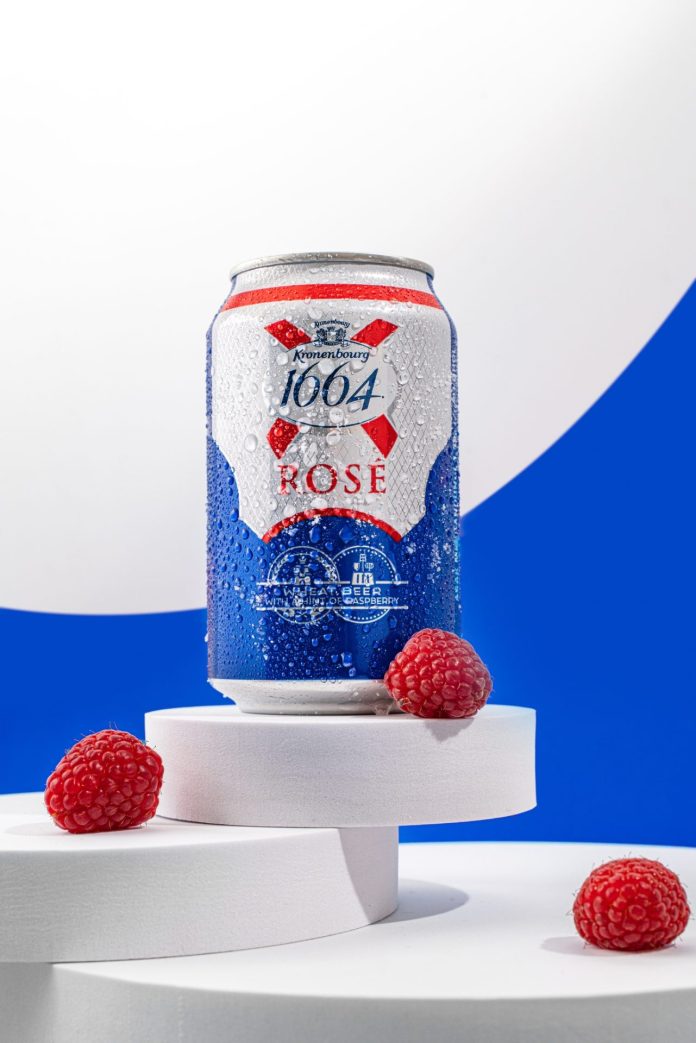 1664 Kronenbourg's new beer, the 1664 Rosé, retails at S$3.80 a can