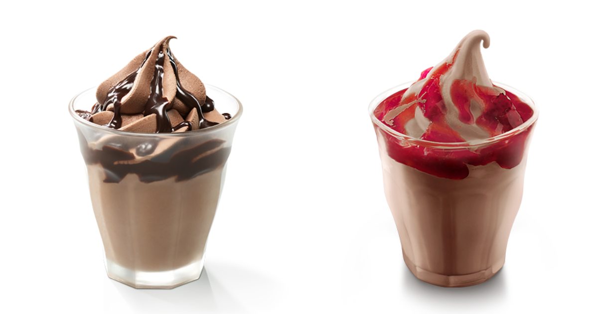McDonald's HERSHEY'S is back with its chocolate cone & you get a free ...