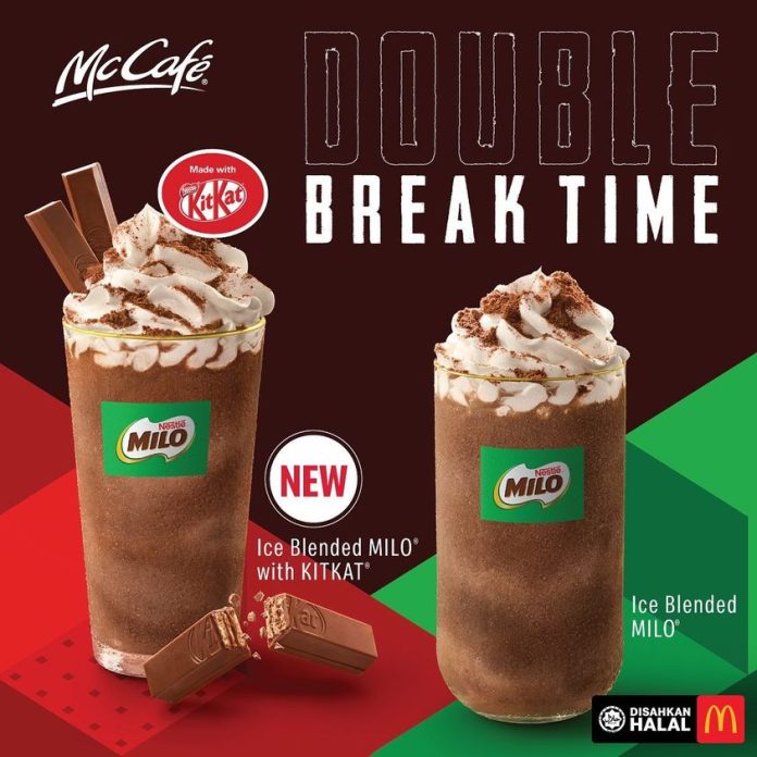 McDonald’s Malaysia new Ice Blended Milo with KitKat packs a double ...
