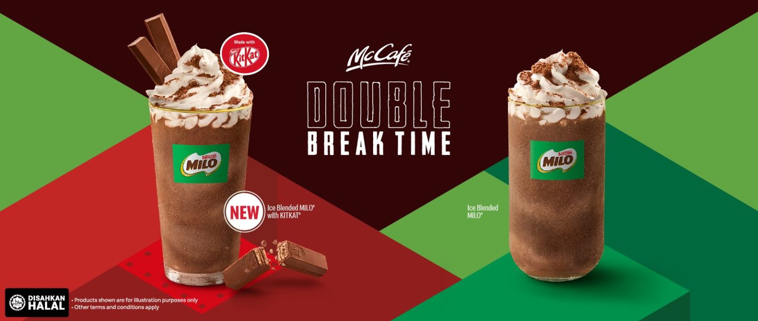 McDonald’s Malaysia new Ice Blended Milo with KitKat packs a double ...