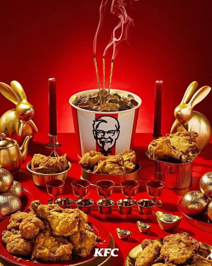 KFC's fried chicken incense sticks for Chinese New Year draws massive ...