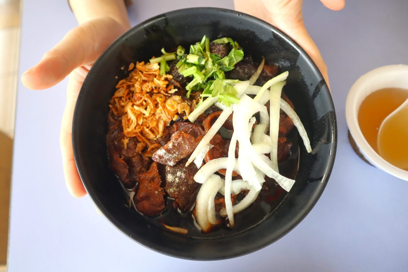 J & J Special Beef Noodle: 74-year-old uncle serving braised beef noodles & wagyu beef rice for ...