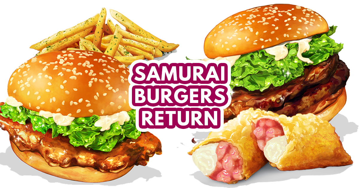McDonald's samurai burgers & seaweed shaker return with new white peach ...