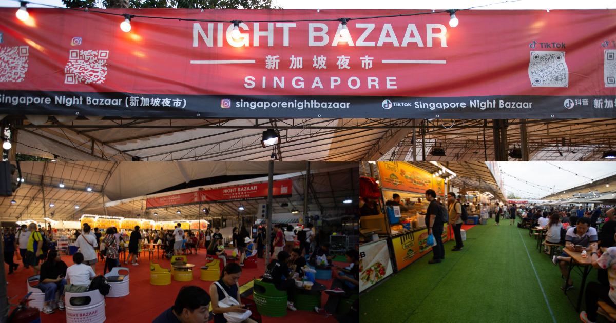 Tampines Pasar Malam has big mushrooms for $6, Stinky Tofu & Fried Oreos