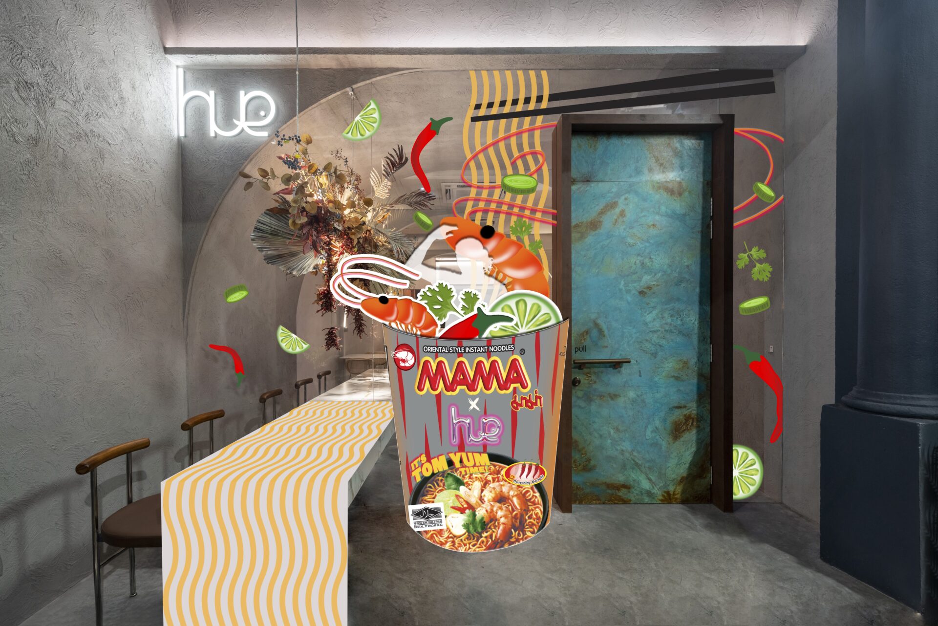 HUE x MAMA instant noodles popup features 7 limited-time dishes ...