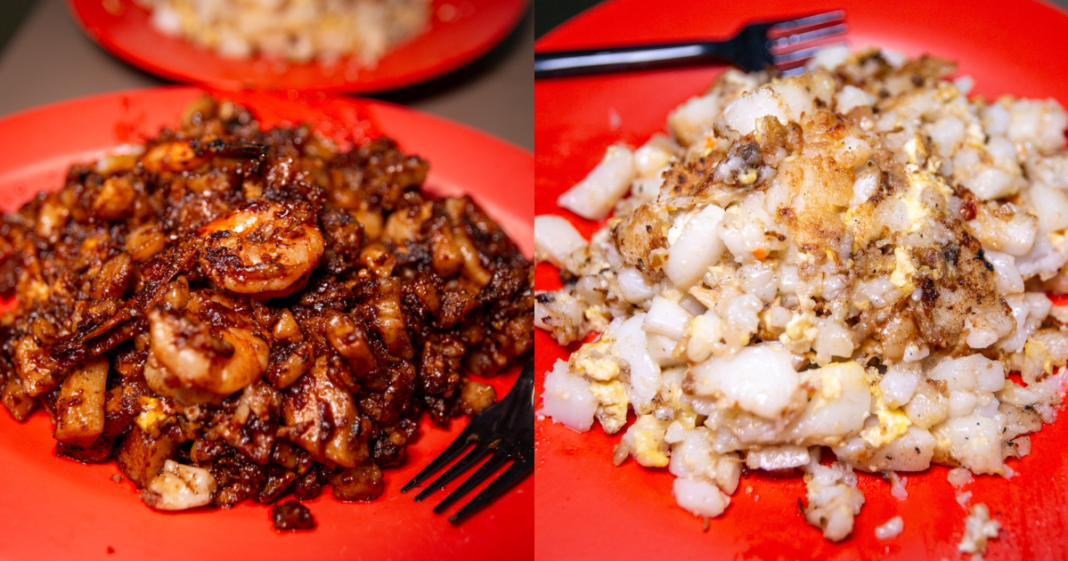Song Zhou Luo Bo Gao: $6 black carrot cake with prawns & generous chye poh