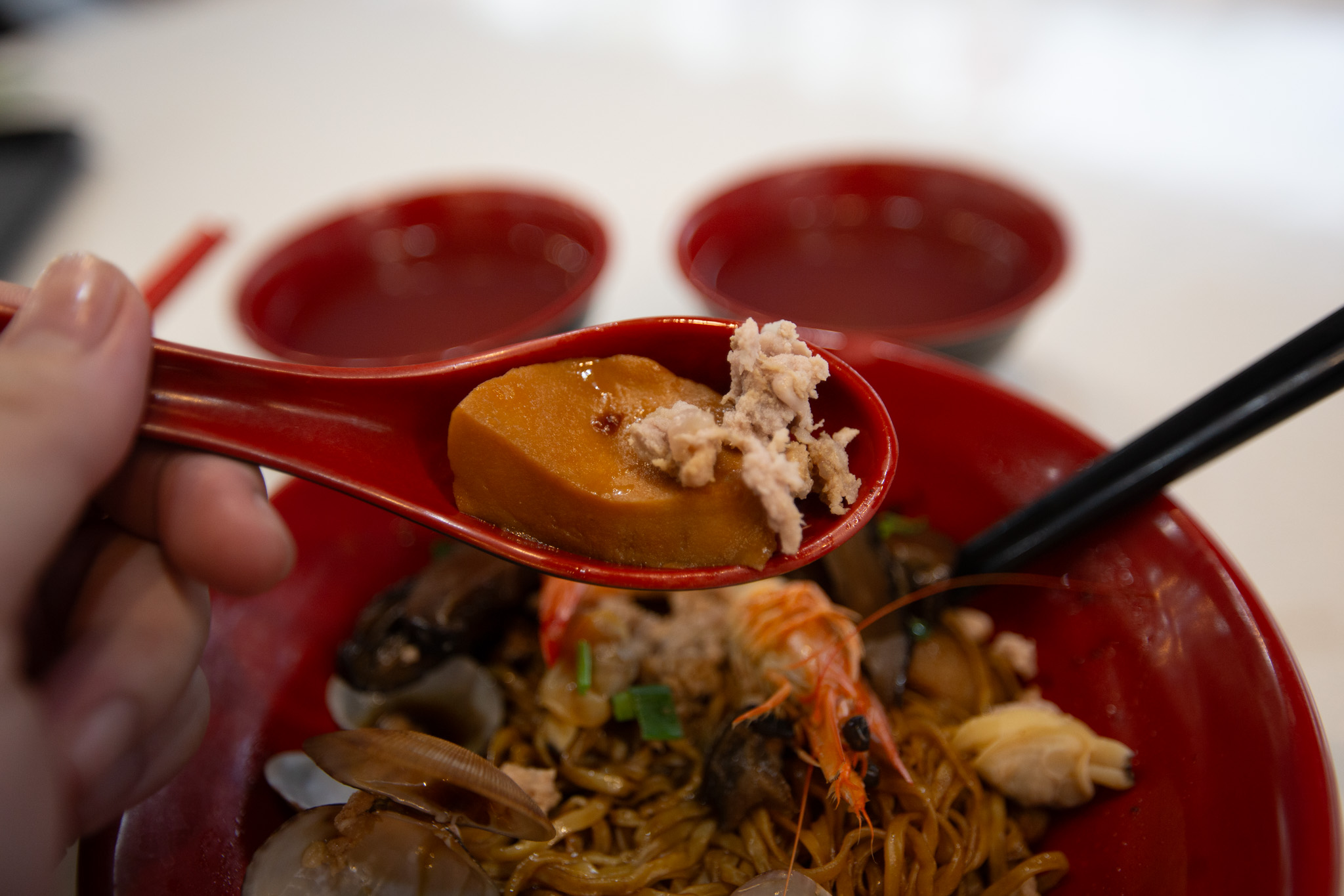 Yong He Seafood Bak Chor Mee: $7 bak chor mee with scallop, abalone ...