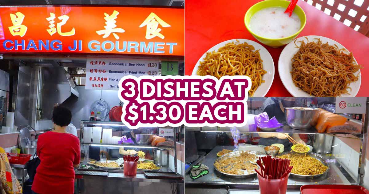 Chang Ji Gourmet: 51-year-old stall selling $1.30 bee hoon, porridge ...