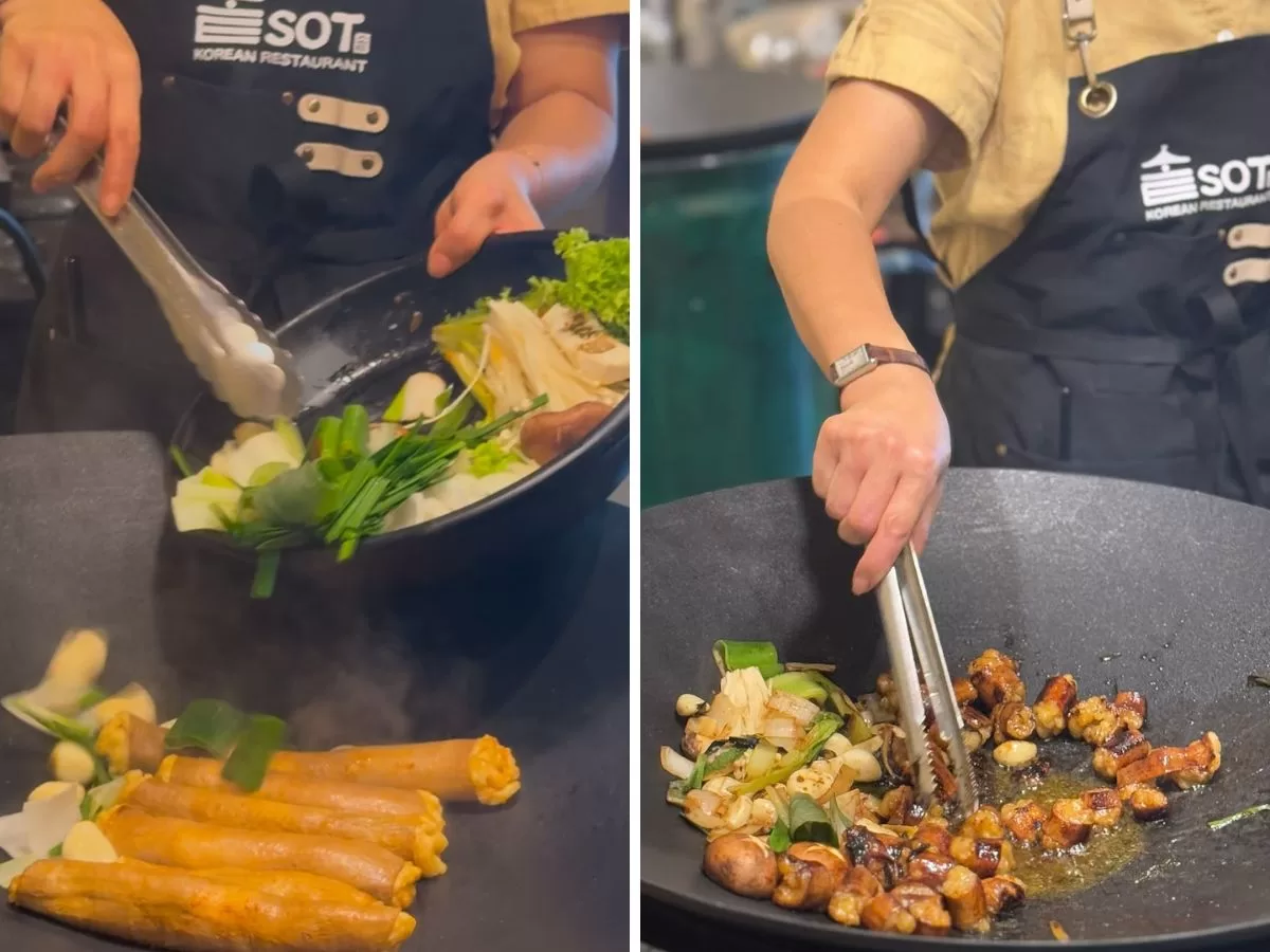 New Korean spot serves BBQ platters grilled tableside in giant cauldron ...