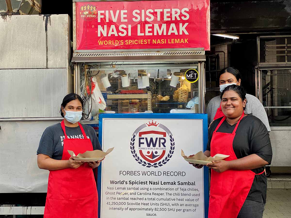 Five Sisters Nasi Lemak: Taking on Forbes’ World’s Spiciest Nasi Lemak ...