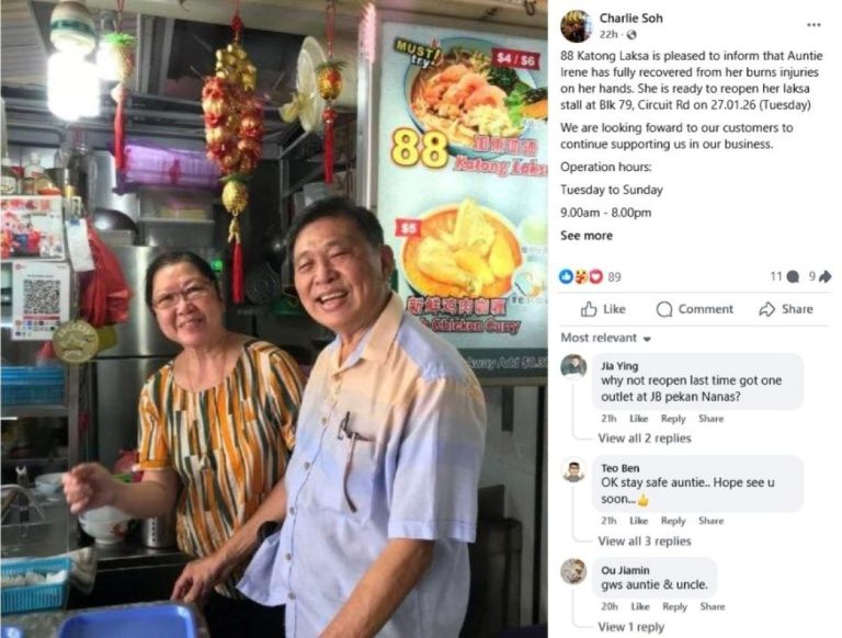 88 Katong Laksa reopens after month-long break due to injury - SETHLUI.com