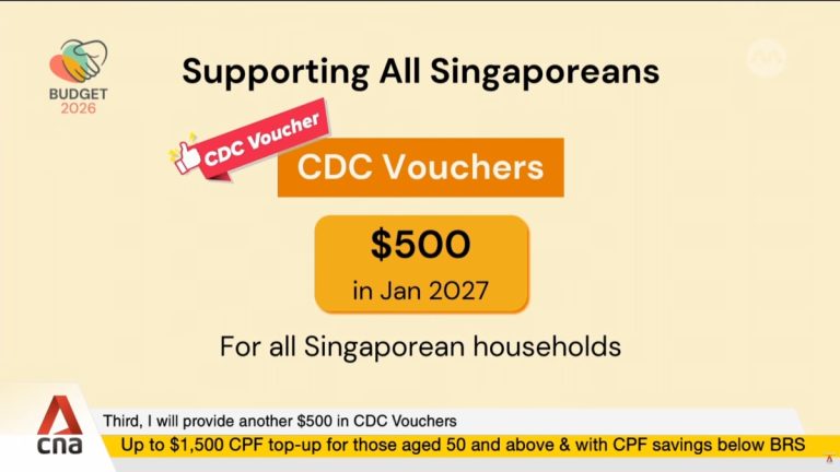 Budget 2026: Cash payments, CDC vouchers & LifeSG Credits this year ...